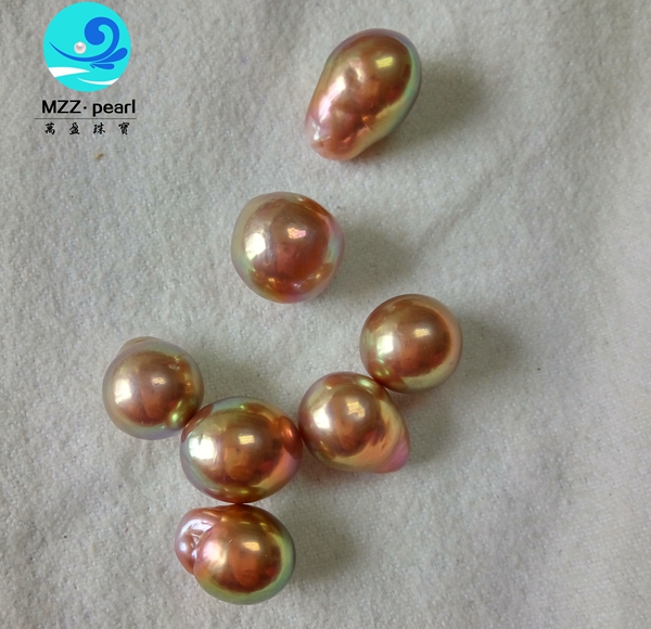 13-15mm Metallic luster best quality pearls drop shape edison ...