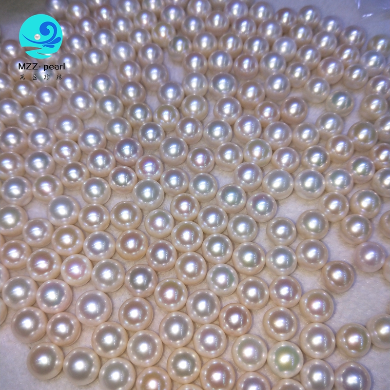 10-11mm round pearls white freshwater non drilled pearl,cultured loose ...