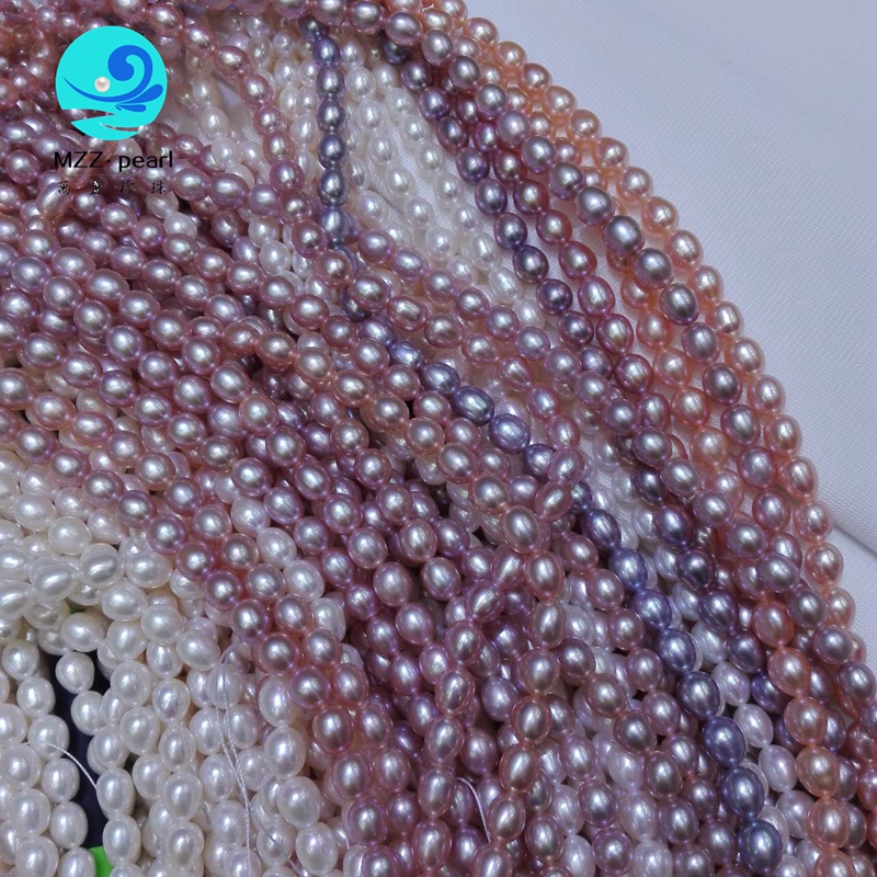 Freshwater natural pearl strand loose type beads, Top grade rice pearl ...