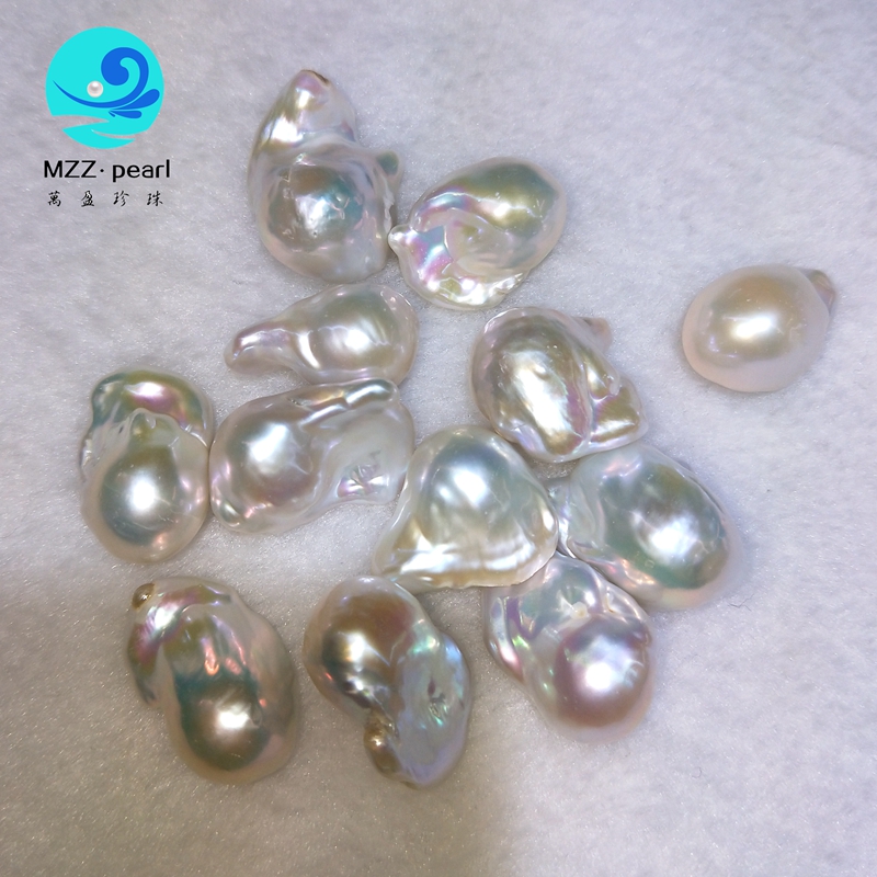 AAA sharp Luster irregular Natural Freshwater Baroque Shape Loose Pearl ...